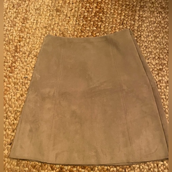 Aritzia | Skirts | Aritzia Babaton Faux Suede Mini Skirt Size | Poshmark